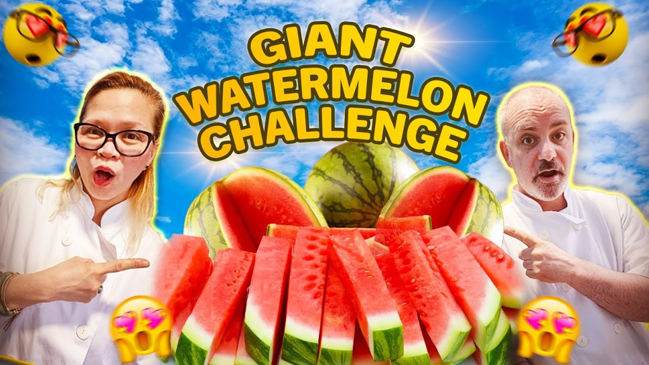 Giant Watermelon Challenge 🍉 - YouTube