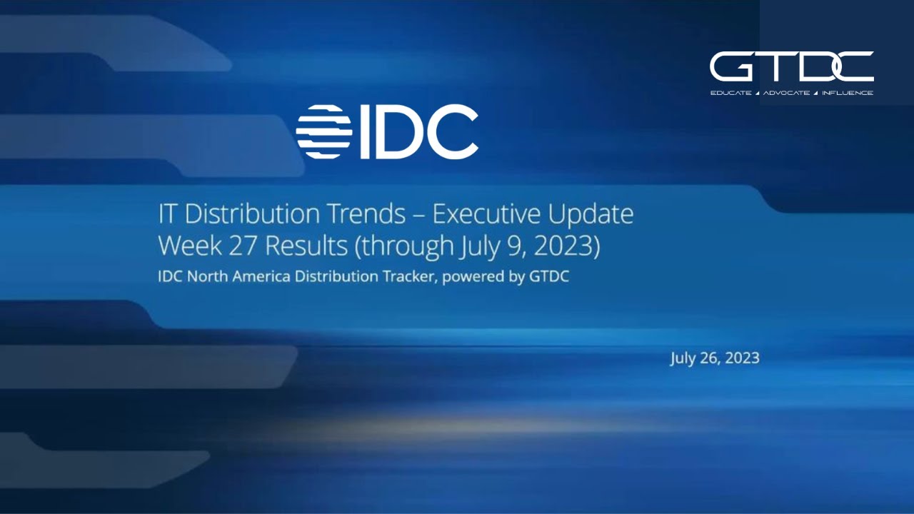 Webinar IT distribution Trends by IDC - Executive Update - YouTube