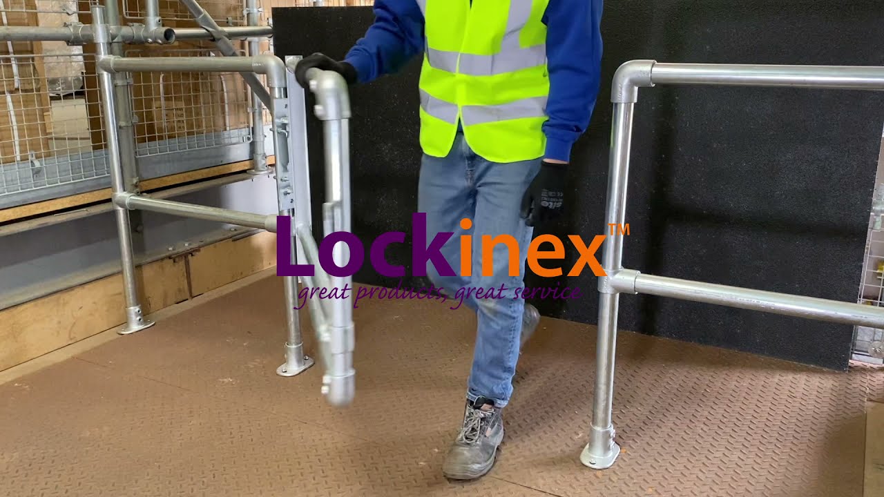 How to Install a self closing safety gate - Lockinex UK - YouTube