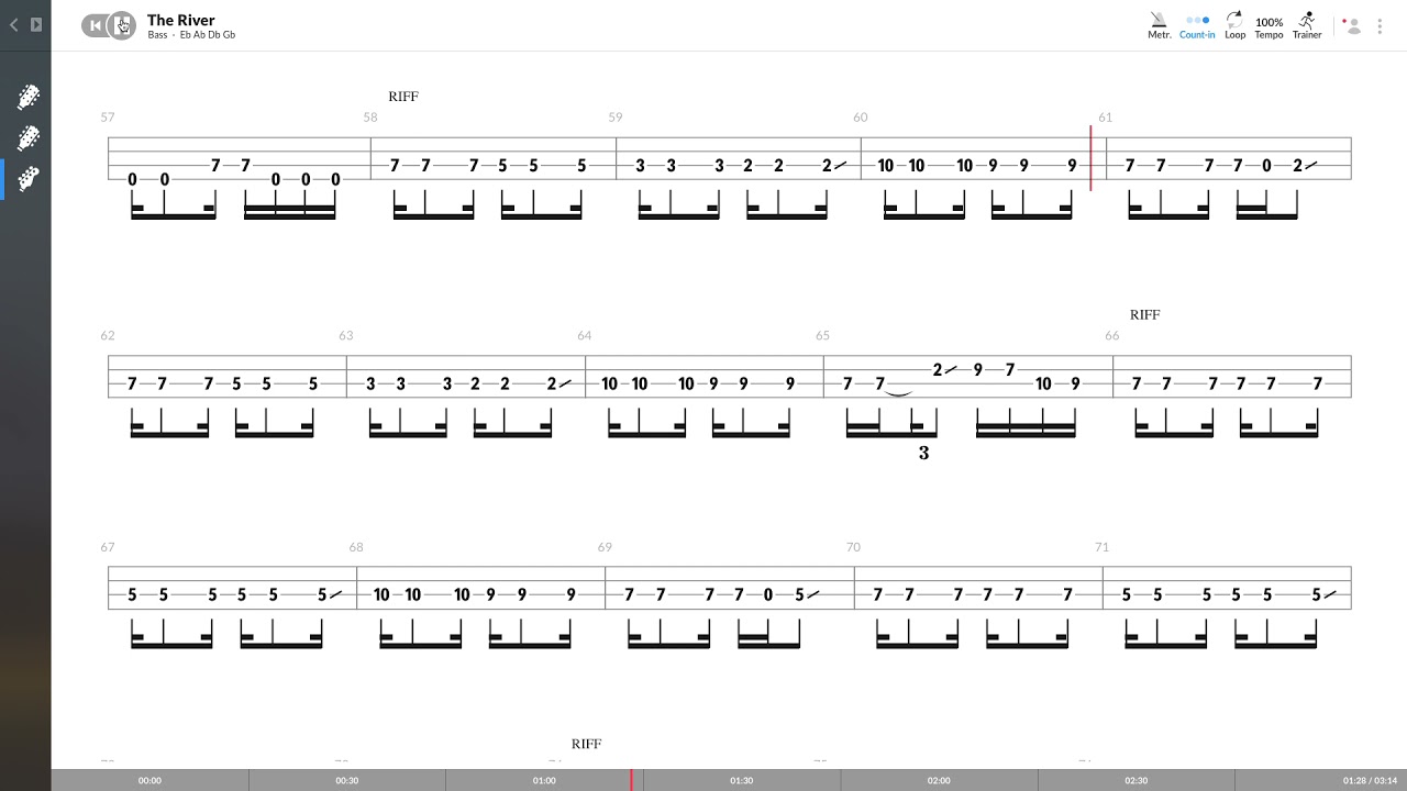 Good Charlotte - The River (BASS TAB PLAY ALONG) - YouTube