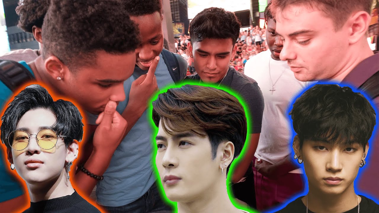 Asking NYC Strangers to Pick the Most Handsome GOT7 Member?! - YouTube