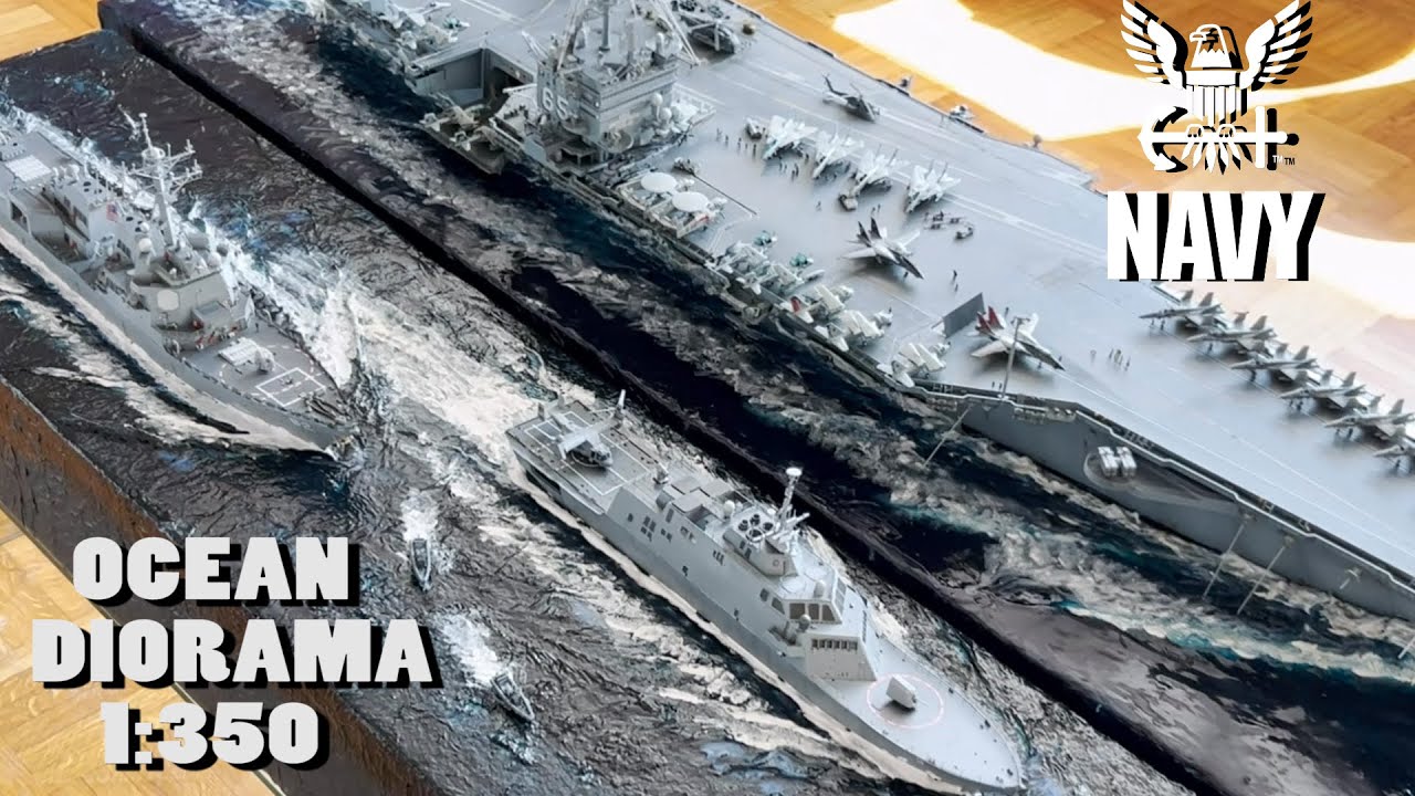 Navy Ocean Diorama 1:350 - YouTube