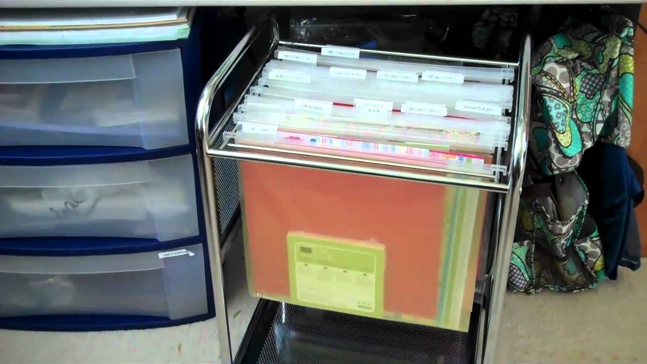 scrapbooking and card making paper storage - YouTube