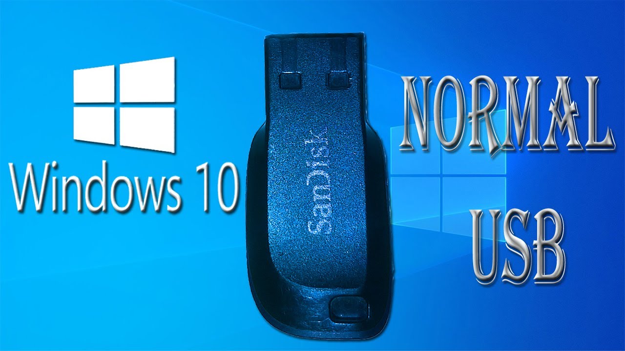 How to convert window10 bootable usb/flash drive/pen drive to normal ...