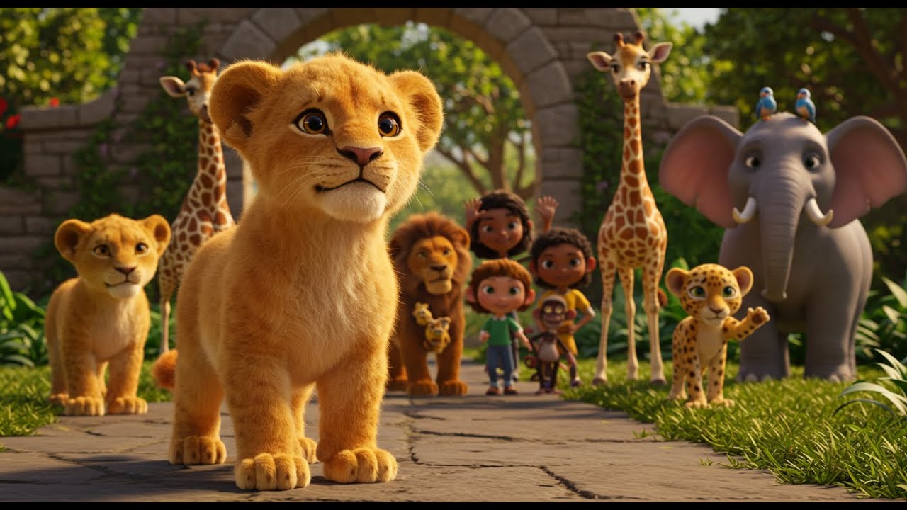 🦁 Happy Zoo Animal Song! 🐵🐘 | Fun Kids Song with Animal Sounds ...