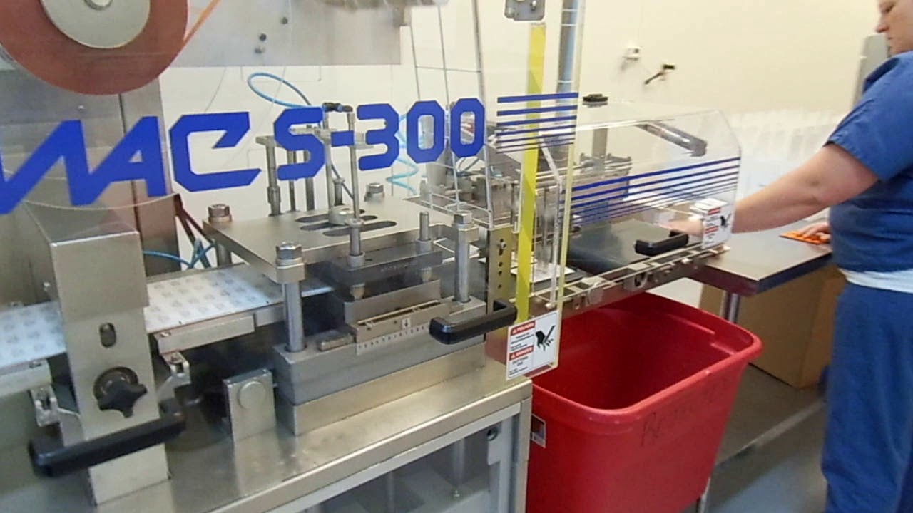 2010 MAC S-300 Pharmaceutical Blister Packaging Machine - YouTube