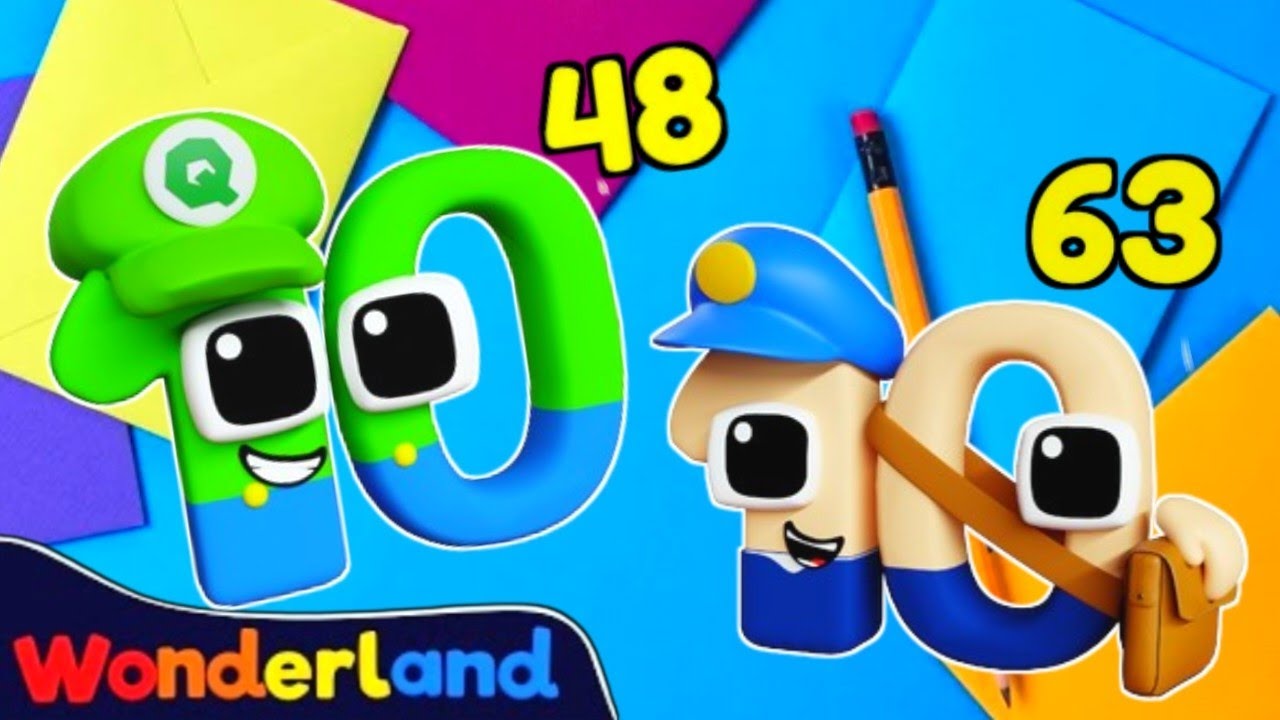 Wonderland Numberblocks: Division of numbers| BIG NUMBERS ...