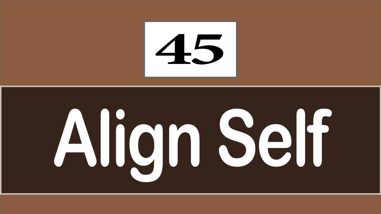 Align Self