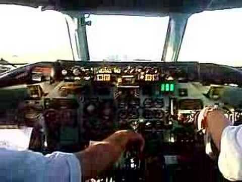 DC-9 Takeoff from flight deck - YouTube