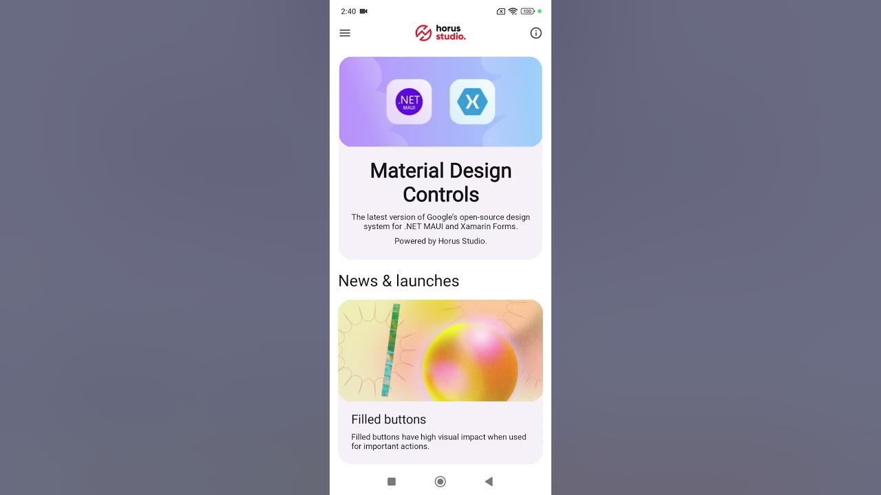 Material Design Controls 3 for .NET MAUI demo - YouTube