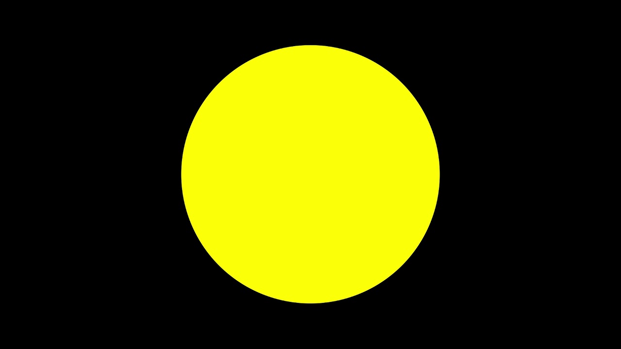 Yellow Circle Black Background Down To Up - YouTube
