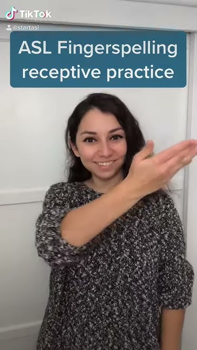 ASL Fingerspelling Practice #6 - YouTube