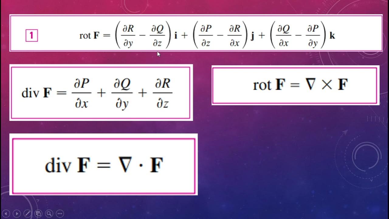 Resolução: rotacional e divergente do campo vetorial - YouTube