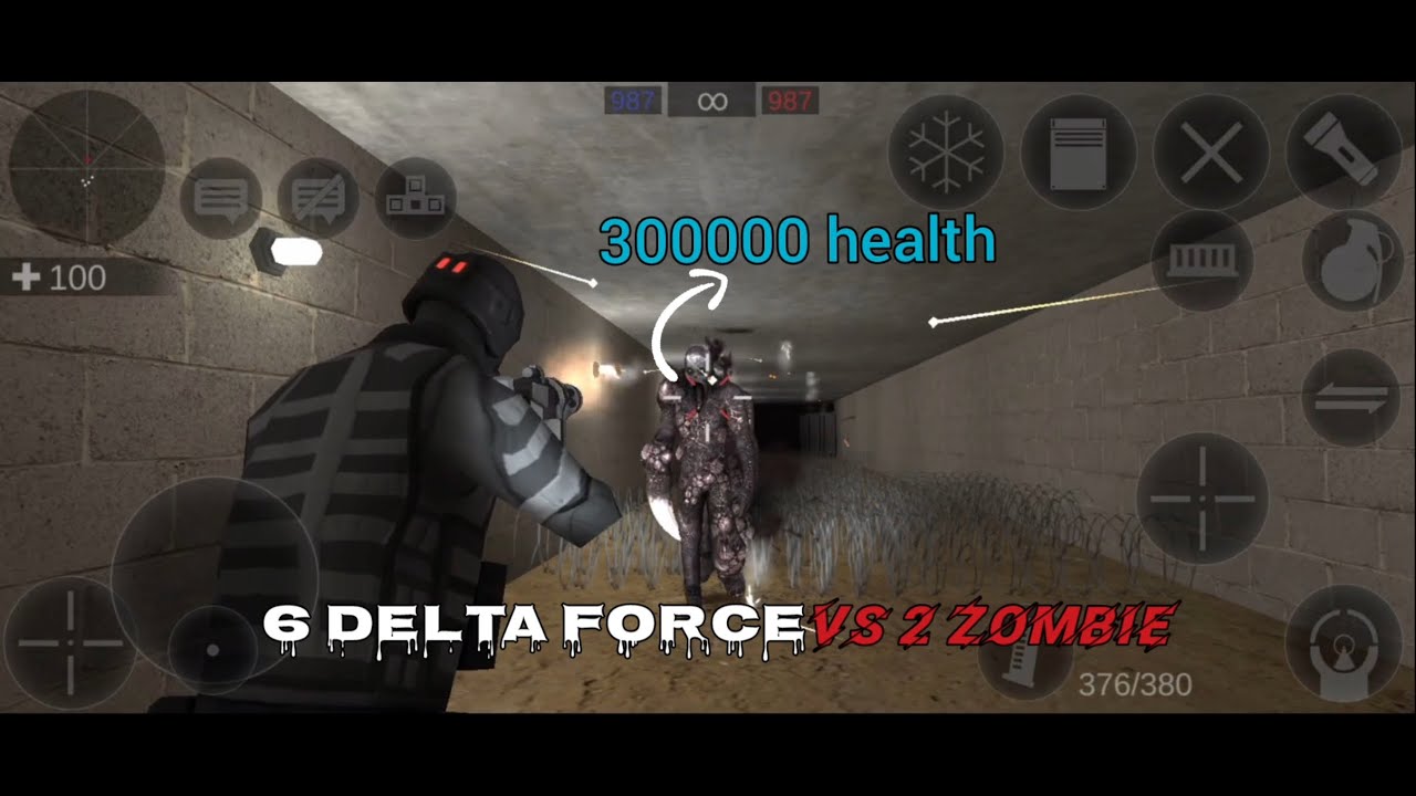 Zombie combat simulator !! 6 DELTA FORCE vs 2 Zombie Fight - YouTube