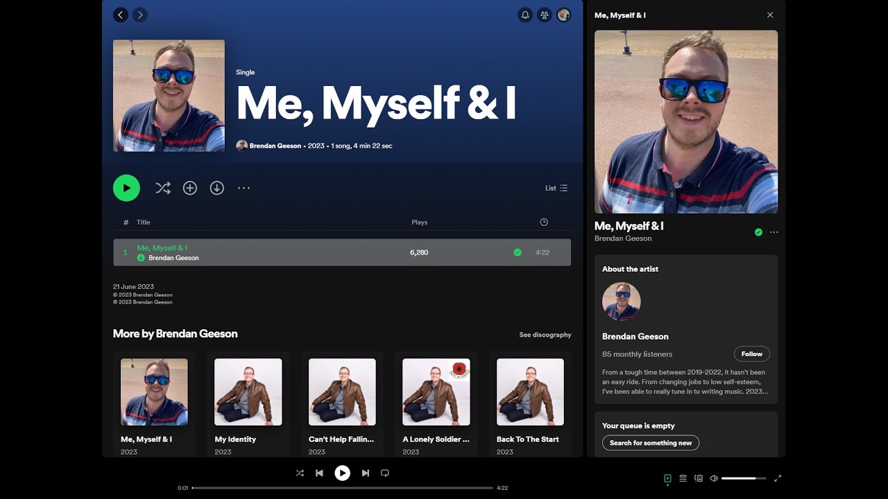 Single: Me, Myself & I PROMO VIDEO #promotion #musician #singer # ...