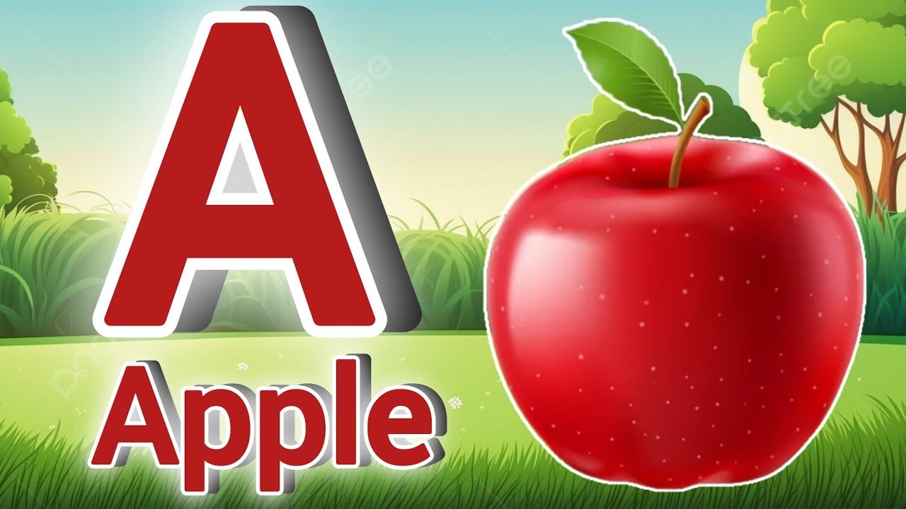A for Apple B for Ball | Phonics Song | abc song for kindergarten ...