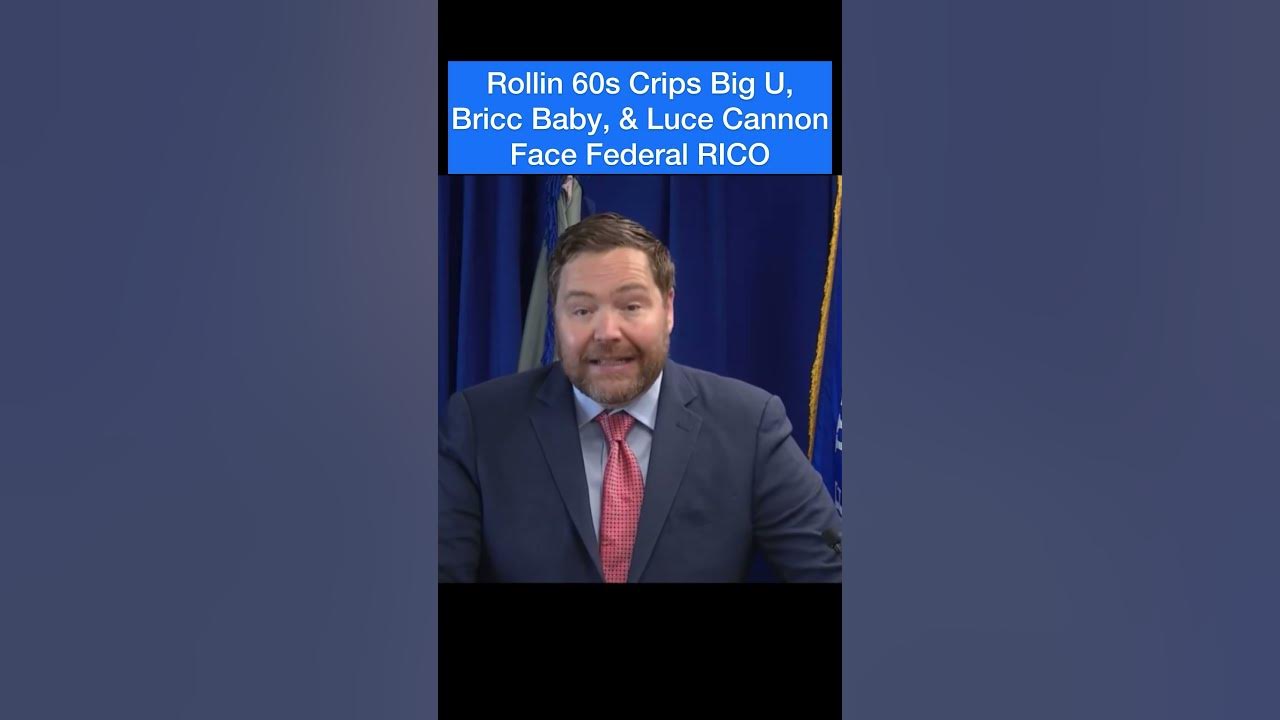 Rollin 60 Crip Rico Include Big U, Bricc Baby, Luce Cannon #nojumper #bigu #losangeles #crips # ...