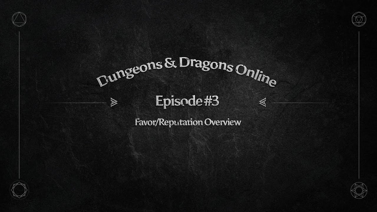 DDO Online - Episode #3 - What is Favor? - YouTube