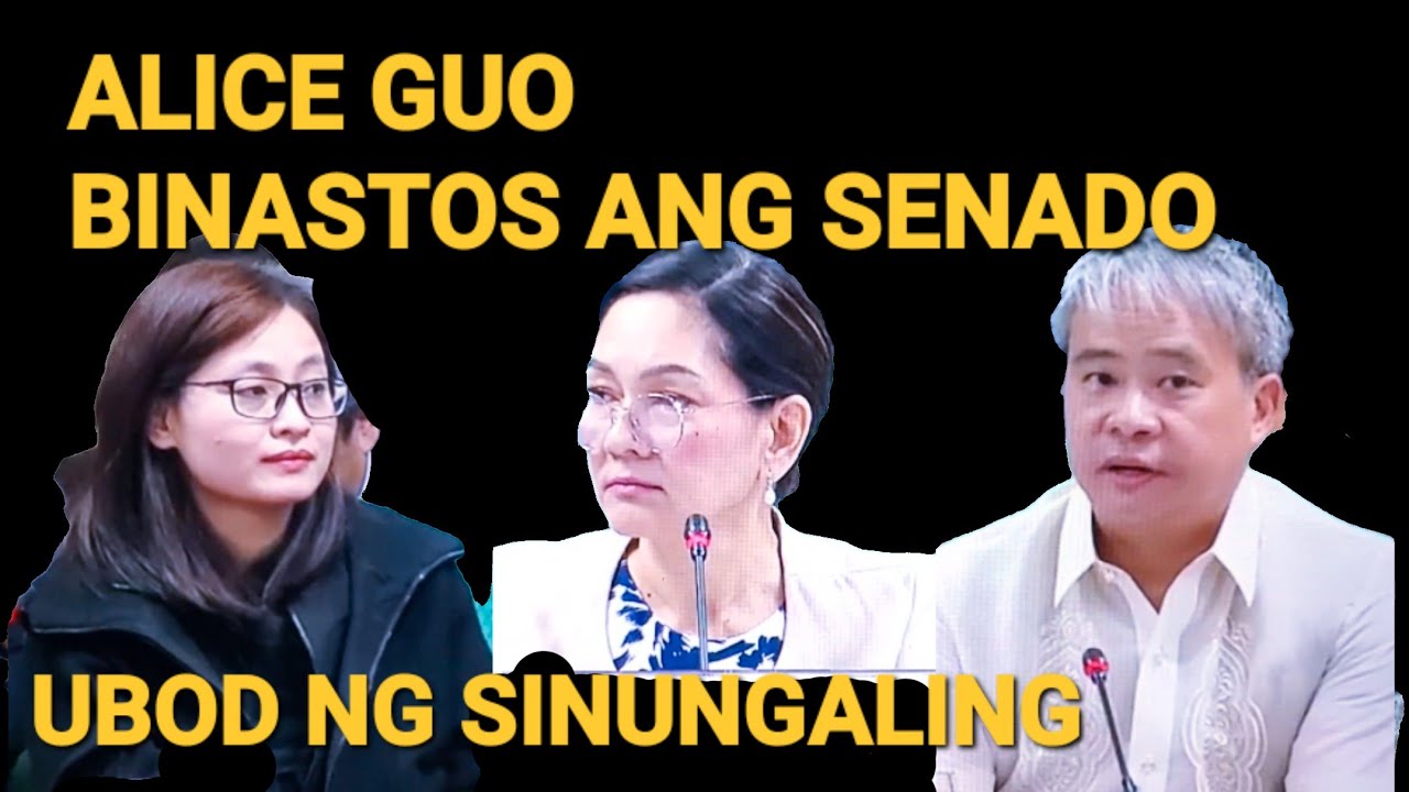 Alice guo humarap muli binastos ang senado tindi ng pagsisinungaling ...