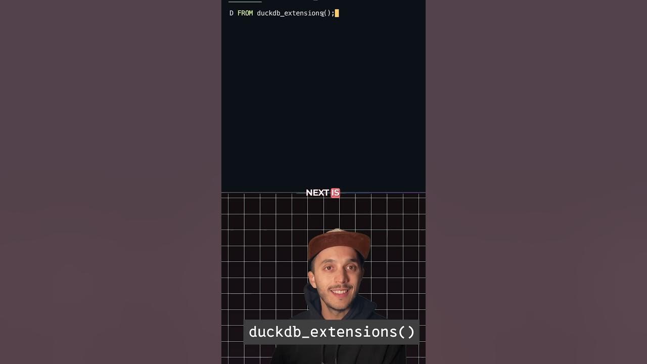 What are the interesting DuckDB metadata functions ? - YouTube