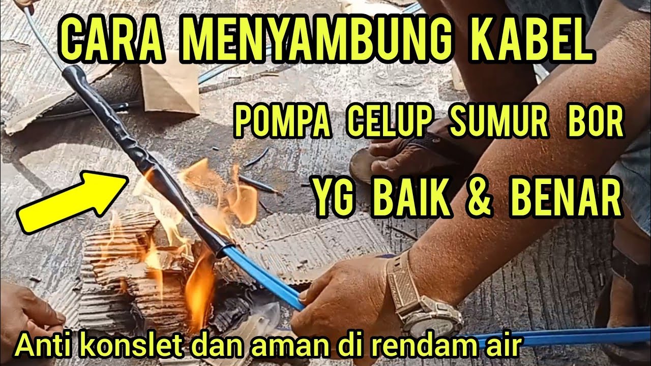 cara sambung kabel pompa sibel - YouTube