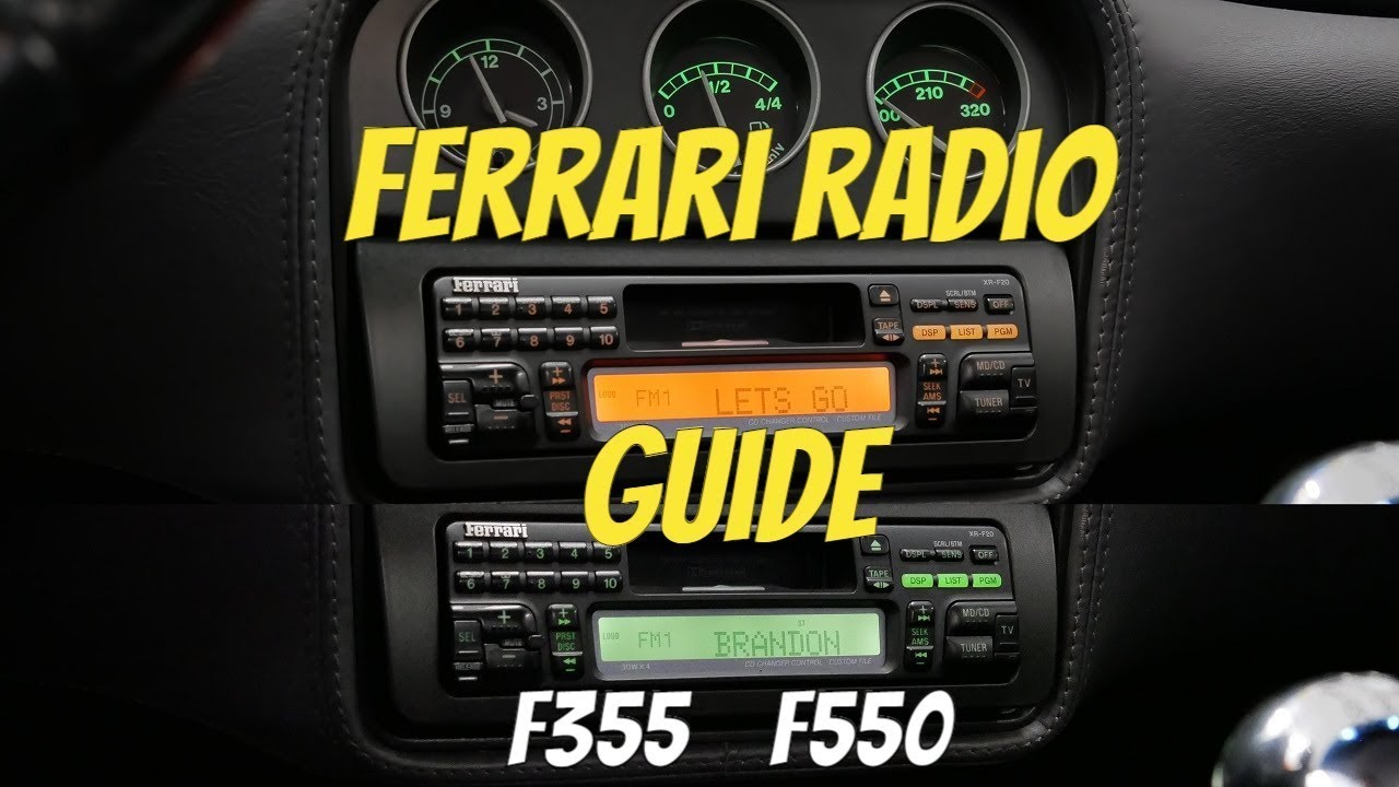 Everything you need to know about the Ferrari 355/550 radio - YouTube