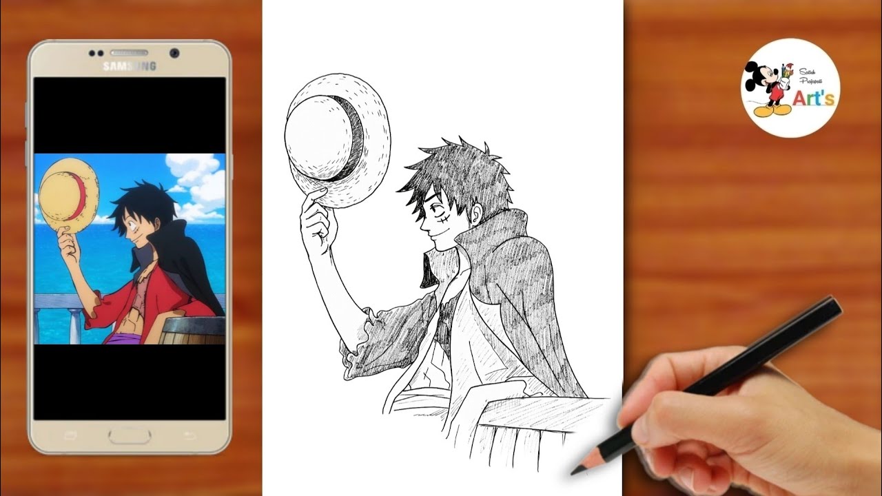 How To Draw Monkey D.Luffy full body || Luffy from One Piece Drawing ...