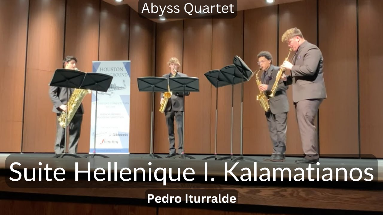 Suite Hellenique I. Kalamatianos by Iturralde | Abyss Quartet - YouTube