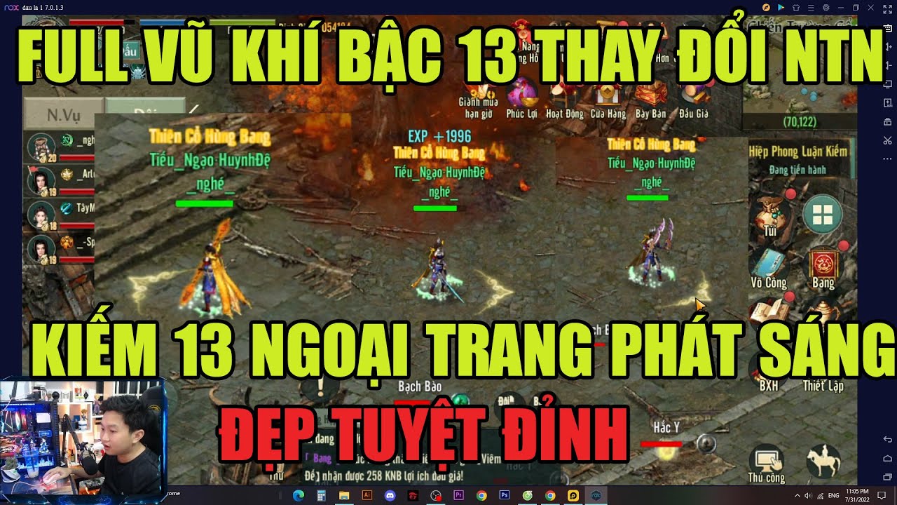 VL1 MOBILE: FULL VŨ KHÍ BẬC 13 SẼ THAY ĐỔI NGOẠI HÌNH NTN -CÂY KIẾM MÀ PHÁT SÁNG THÌ ĐỈNH CAO ...