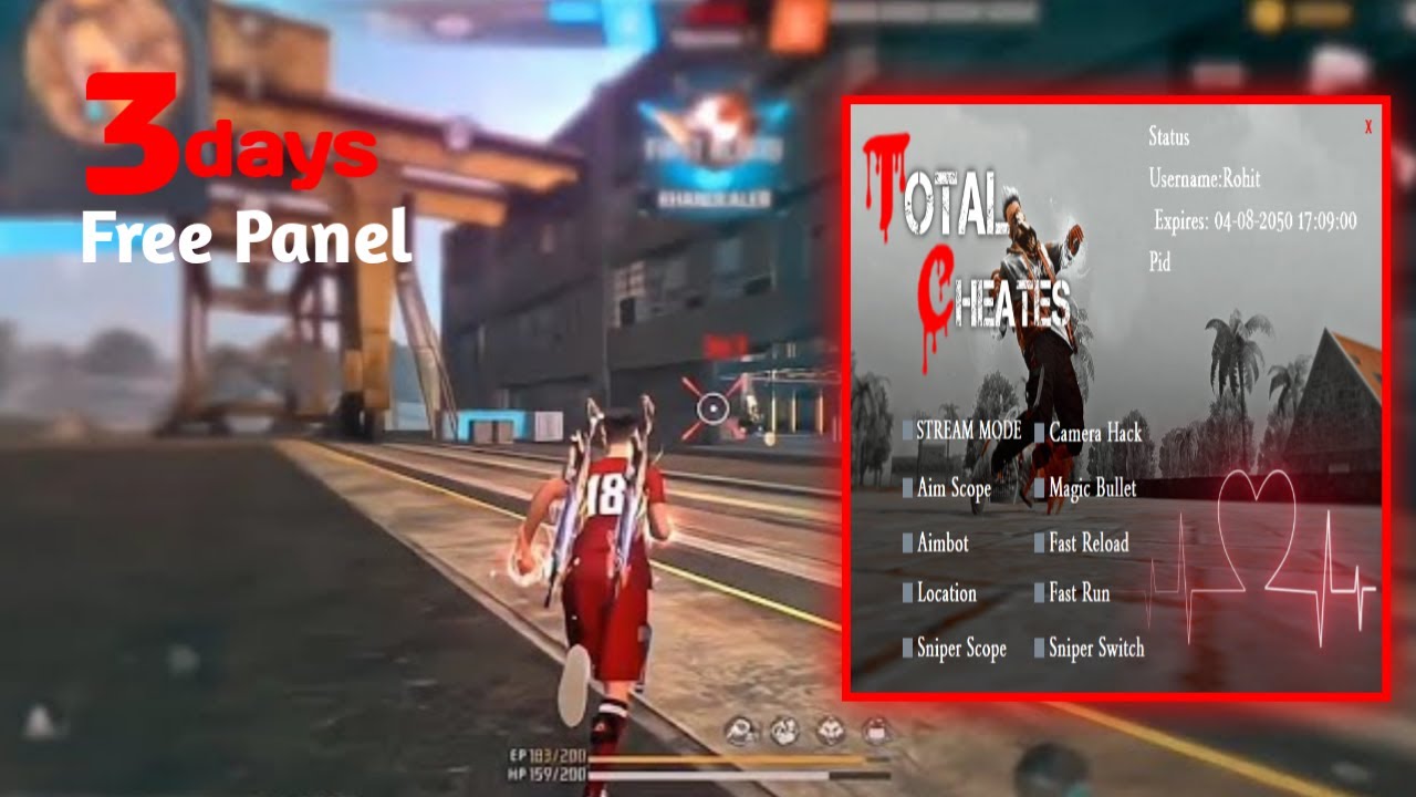 3DAYS FREE PANEL FREE FIRE NEW PANEL IN PC | AWM PANEL | OB45 PC PANEL ...
