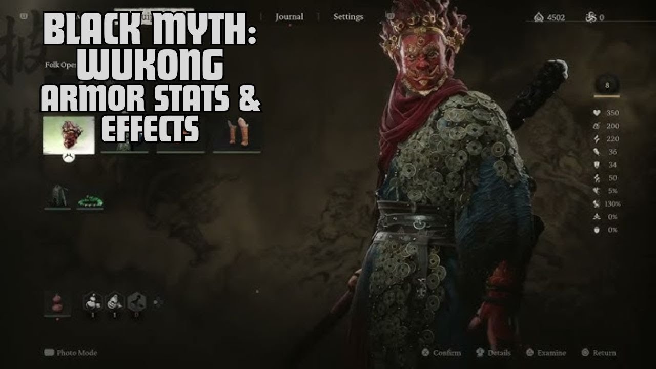 Black Myth: Wukong Armor Stats And Effects - YouTube