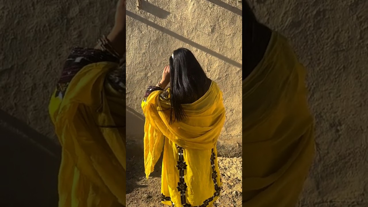 Baloch Girl new video / Balochi dress beauty / Balochi noken doch ...