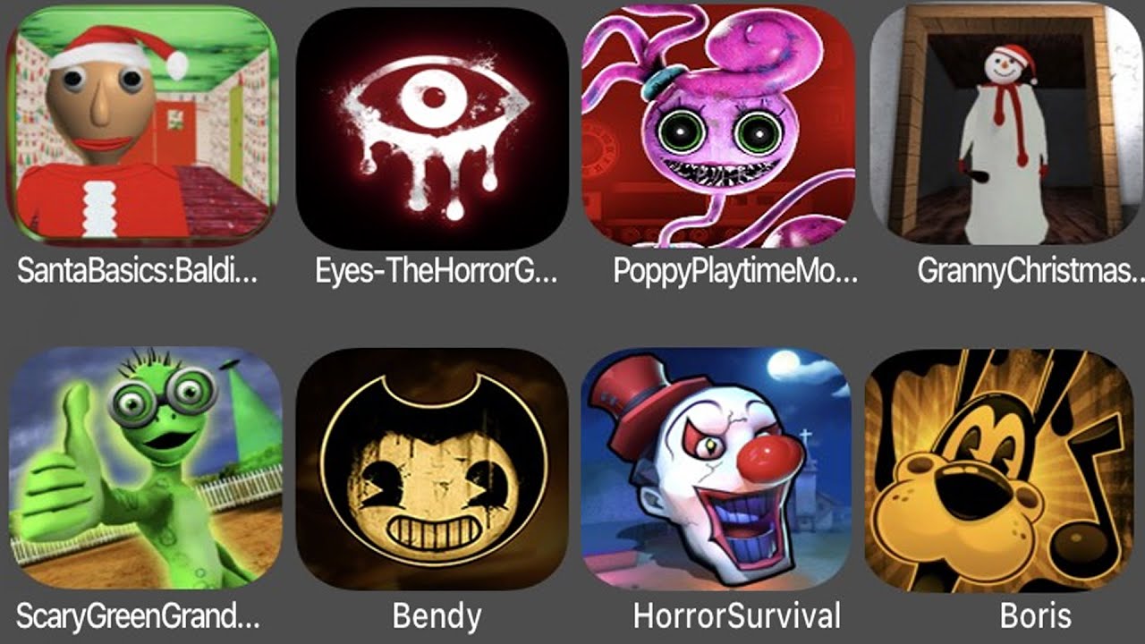 Santa Basics Baldi, Eyes Horror, Poppy Playtime mobile 2, Granny ...