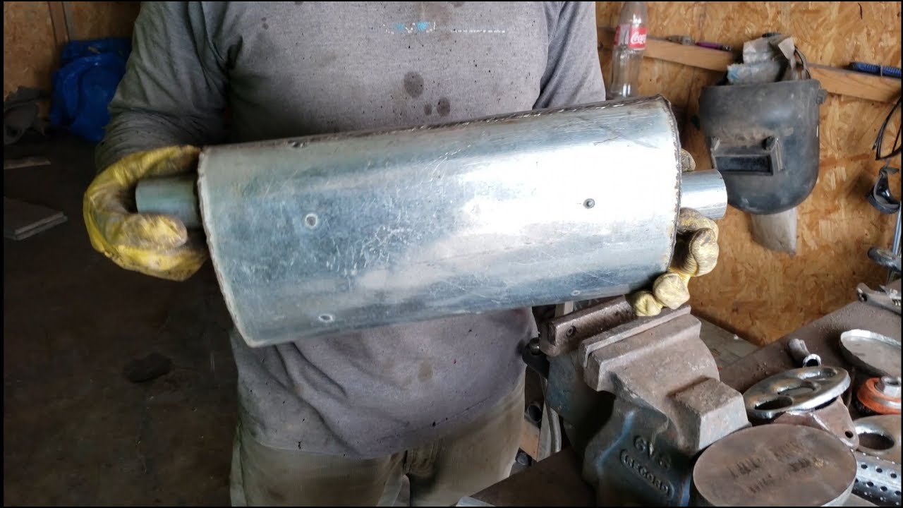 COMO FABRICAR UN SILENCIADOR de auto en acero galvanizado - YouTube