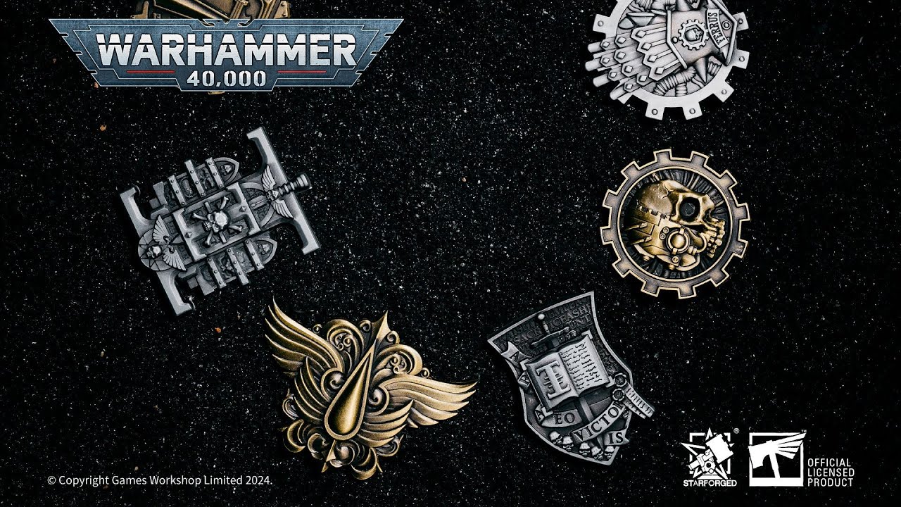 Starforged Warhammer 40K New Products -- Chapter Icon Pins - YouTube