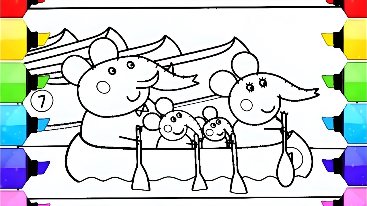 Emily Elephant Family Drawing Easy From Peppa Pig, Peppa Pig Drawing ...