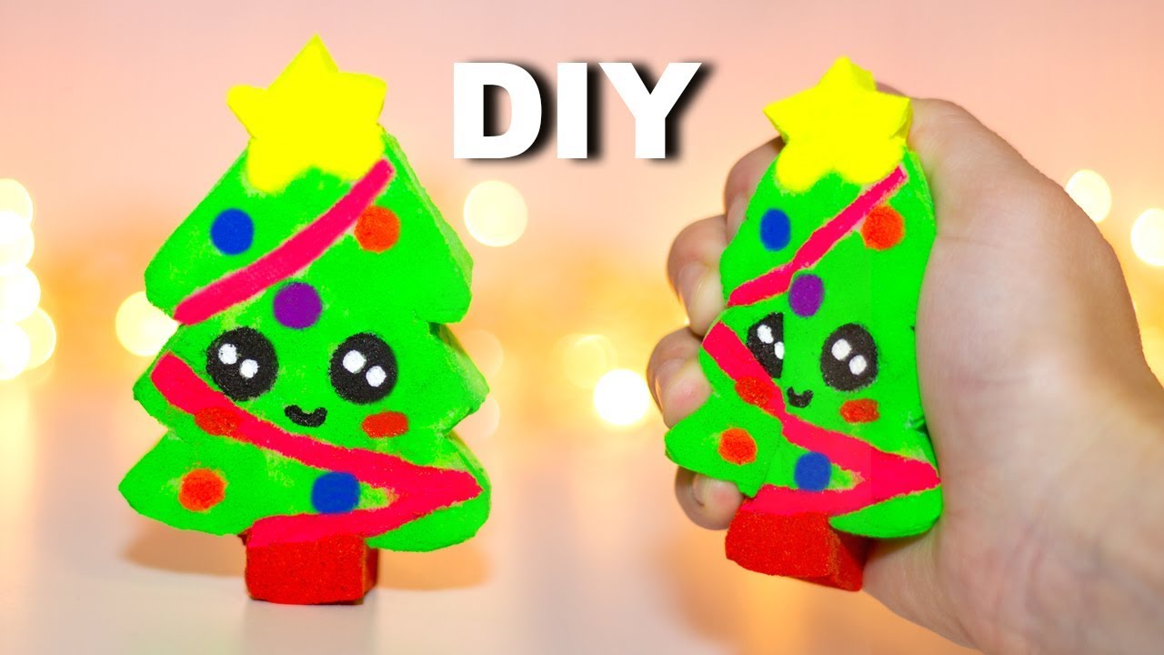 How to Make Christmas Tree Custom Squishy DIY Tutorial - YouTube