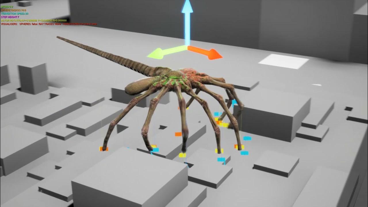 Procedural Locomotion - Progress 01 - YouTube