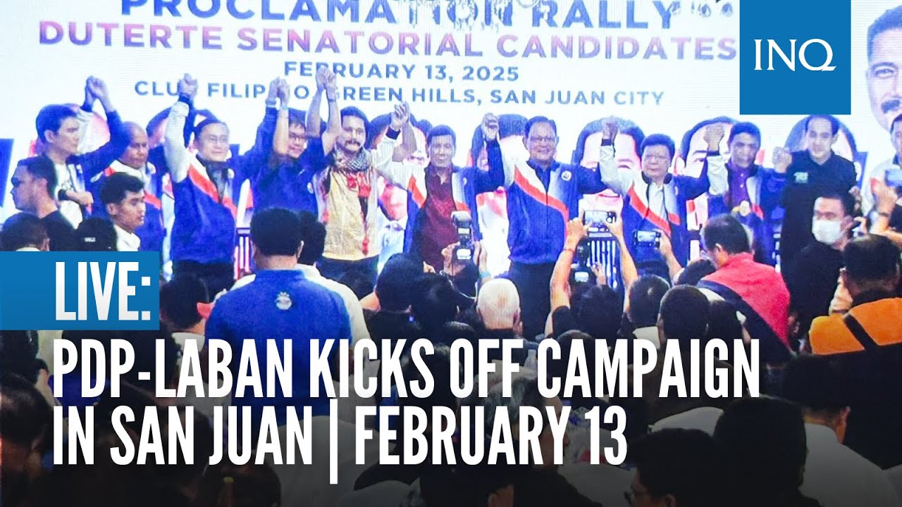 LIVE: PDP-Laban kicks off campaign in San Juan | February 13 - YouTube