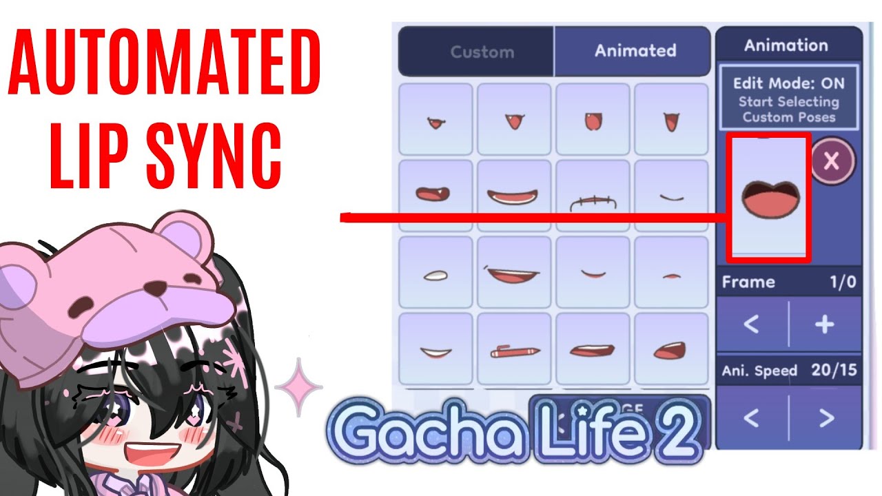 Automated Lip Sync in Gacha Life 2 - YouTube