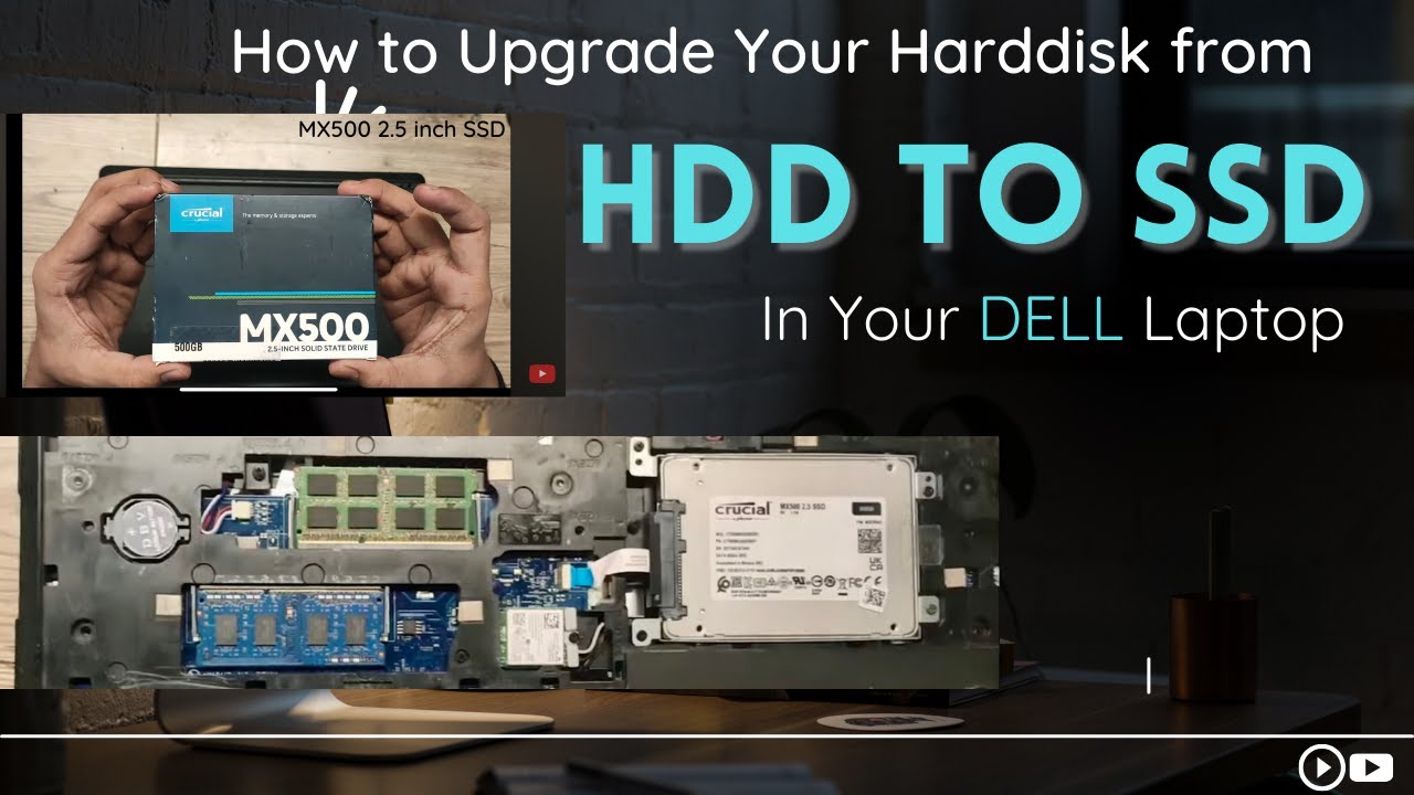 How to Upgrade Your Harddisk from HDD to SSD for Dell Laptop: Dell ...