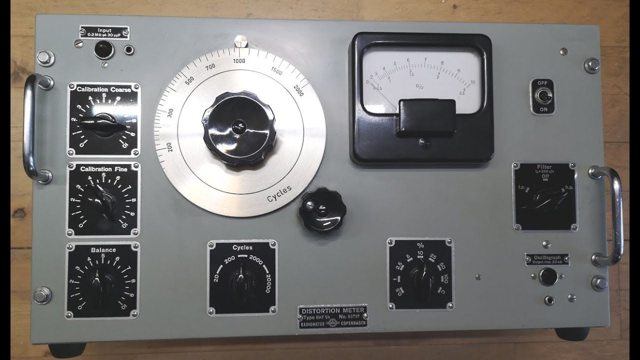 Radiometer BKF5H 20-20kHz Distortion meter test repair teardown - YouTube
