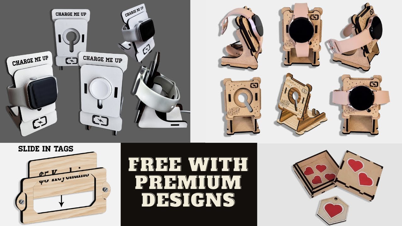 Four New laser designs (Free in Glowforge Catalog) - YouTube