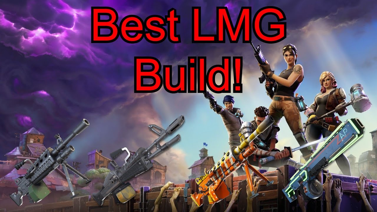 Fortnite STW Best LMG Build! - YouTube