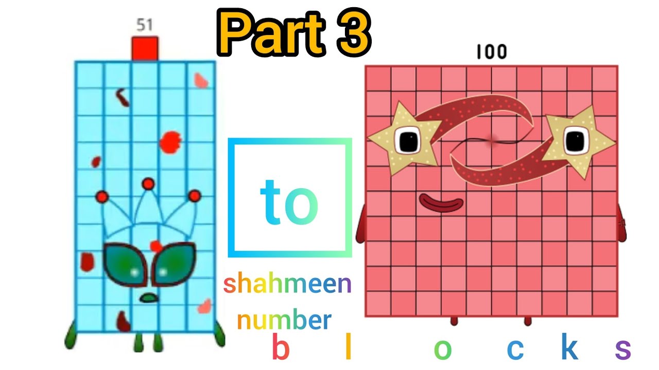 number blocks Part 3 inches. - YouTube