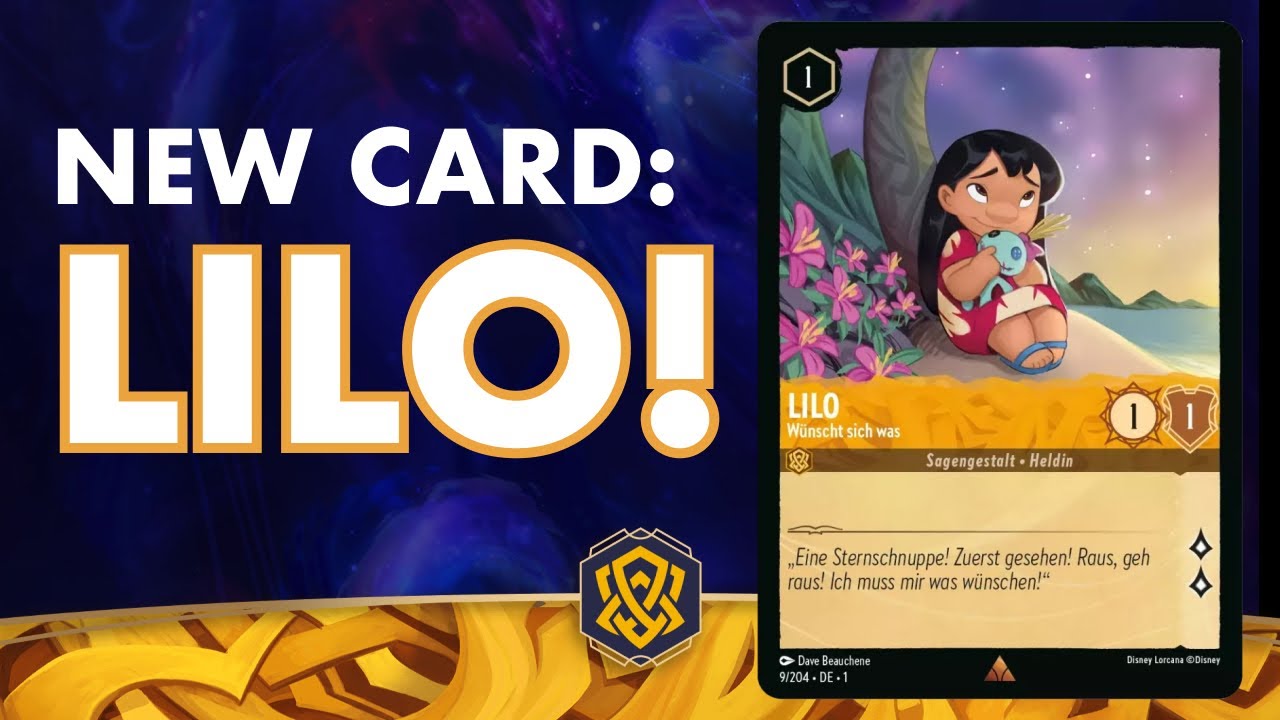 NEW CARD: LILO! | Disney Lorcana TCG | June 2023 - YouTube