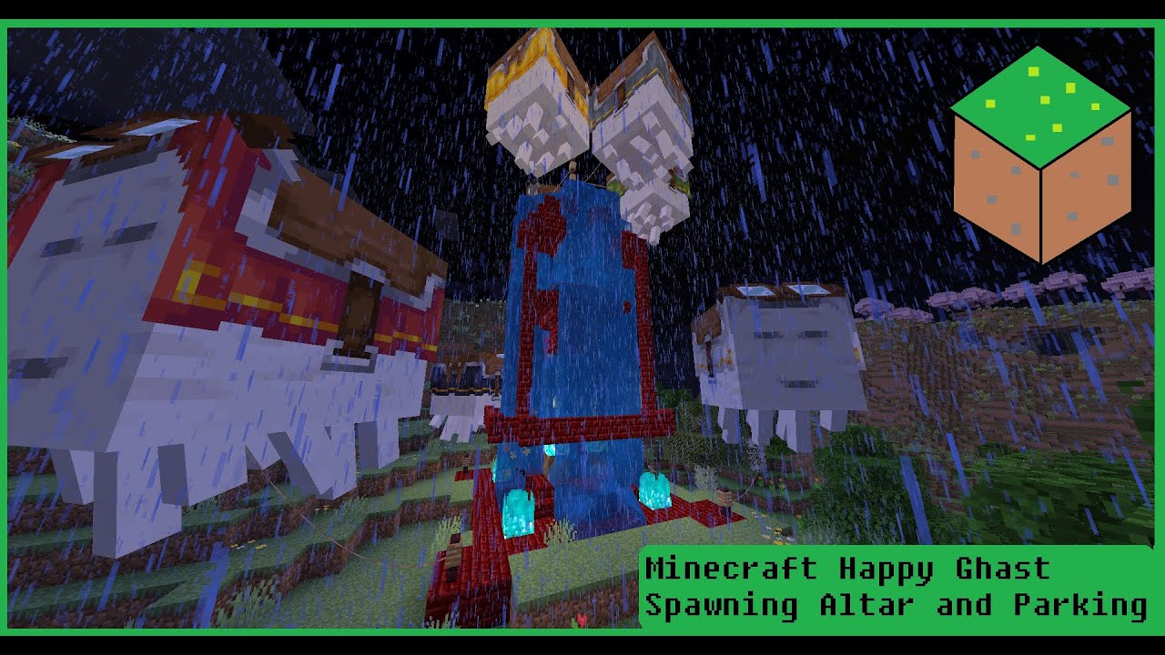 Minecraft Build Showcase | Happy Ghast Spawning Altar and Parking - YouTube