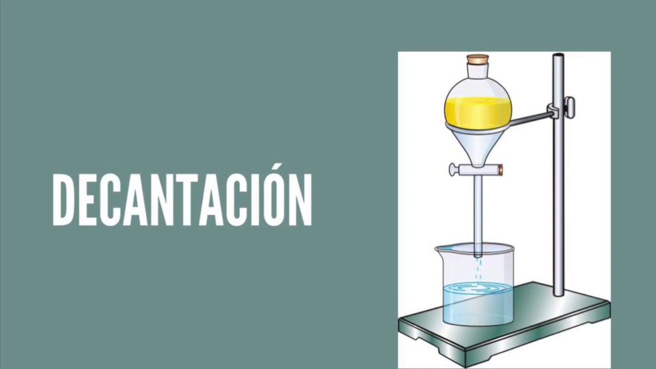 SEPARACIÓN DE MEZCLAS DECANTACIÓN. - YouTube
