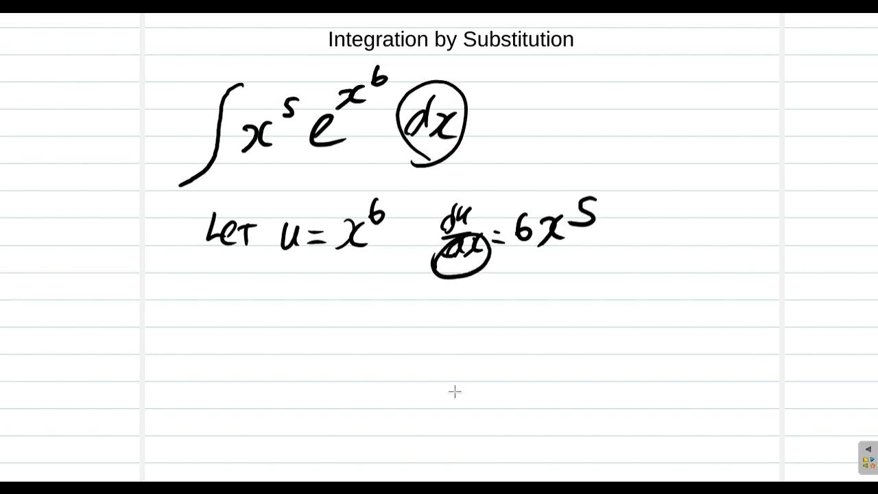 Integration by Substitution Example 112024 - YouTube