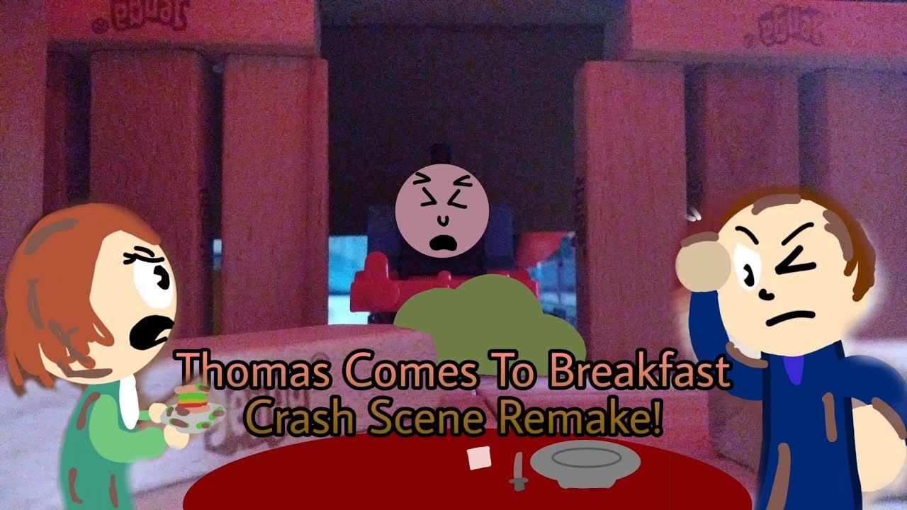 Thomas and Friends | Thomas Comes To Breakfast Crash Scene Remake ...